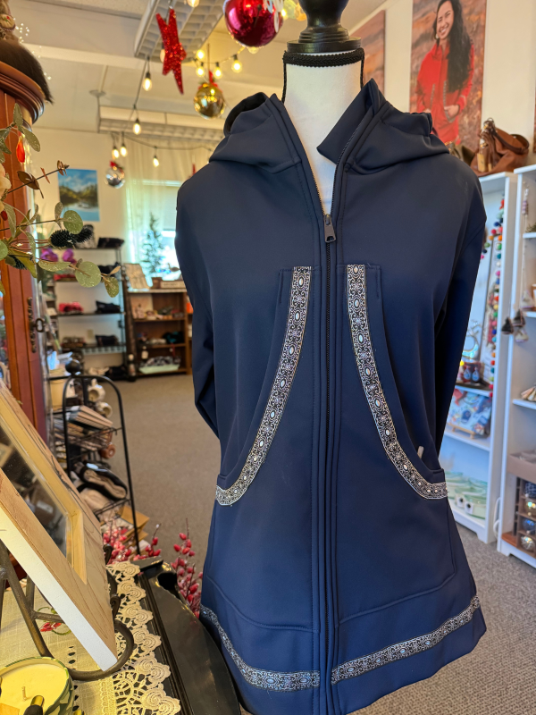 Fleece Lined Atmik - Navy/Silver | Naataq Gear LLC