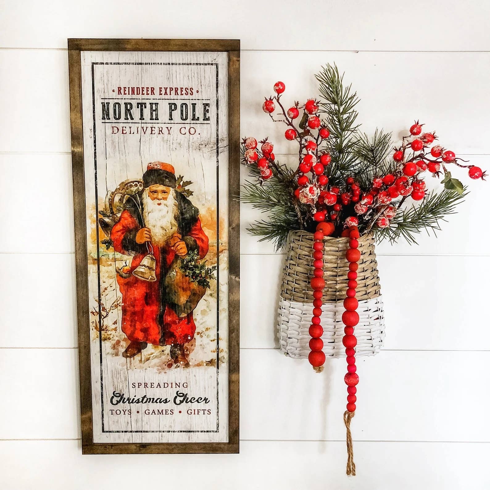 WillowBee Signs & Designs - Santa North Pole Co. Sign | Naataq Gear LLC